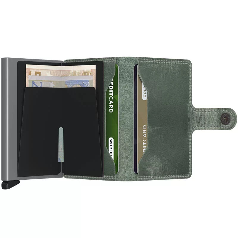 Secrid Miniwallet – Vintage Sage - Sage Protector | Gear Supply Company