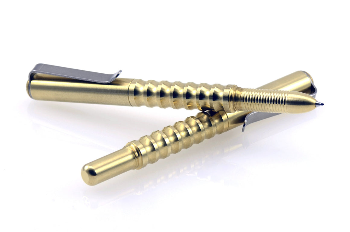 Prometheus Lights Alpha Executive Pen: Solid Brass | Gear Supply Company